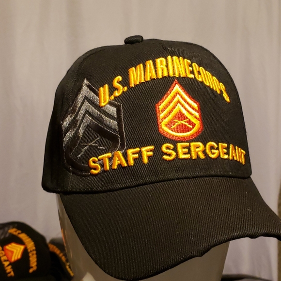 Accessories | Military Us Marine Corps Staff Sergeant Hat | Poshmark